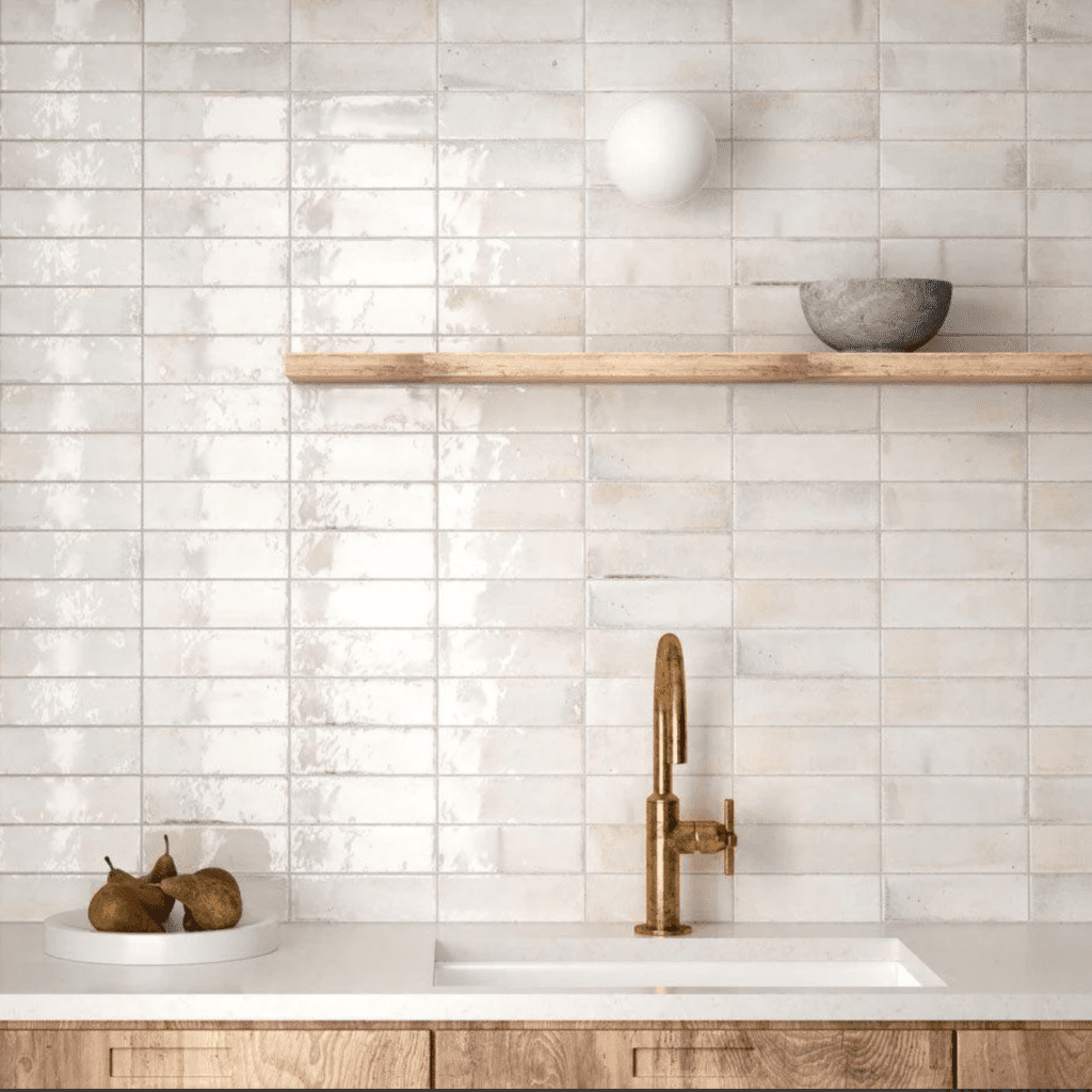 White Zellige Backsplash | Bathroom Squad